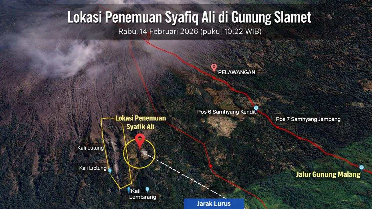 Pendaki asal Magelang Syafiq Ali Ditemukan di Puncak Selatan Gunung ...